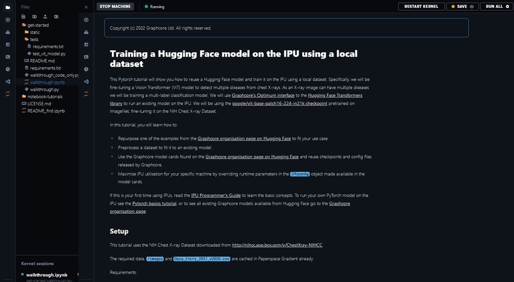 Getting started with IPUs on Paperspace